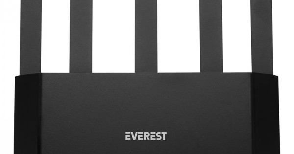 Everest EWR-X3000MBPS-V1 X3000Mbps Dualband 5*6dBi 1 Wan Port + 3 Lan ...